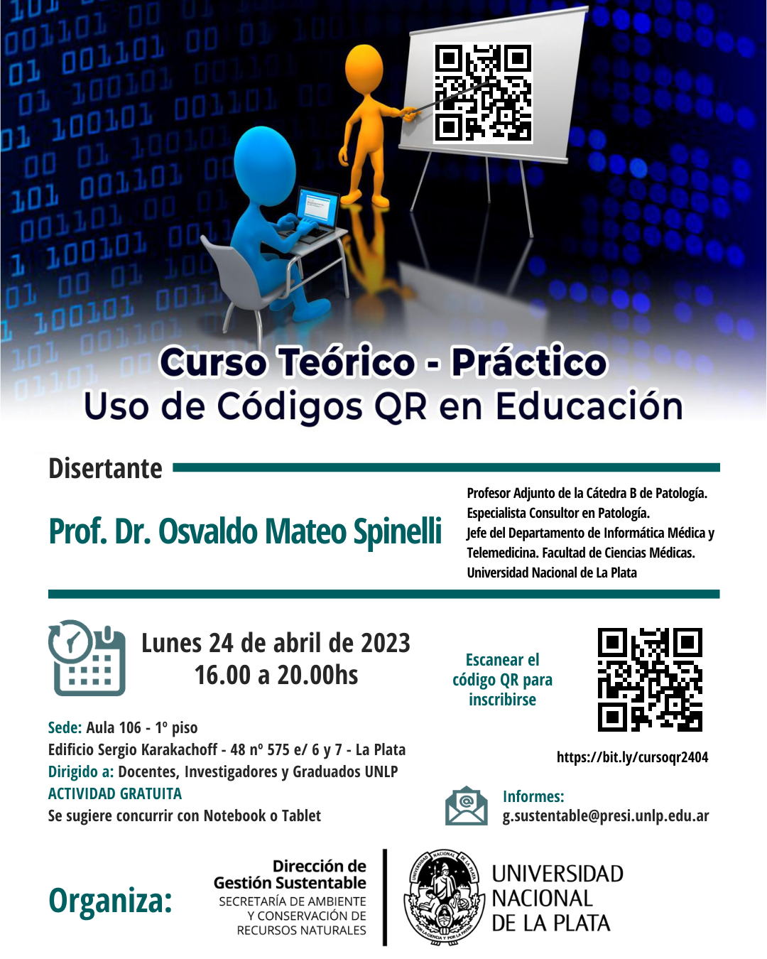 Curso “Uso de Códigos QR en Educación” » UNLP
